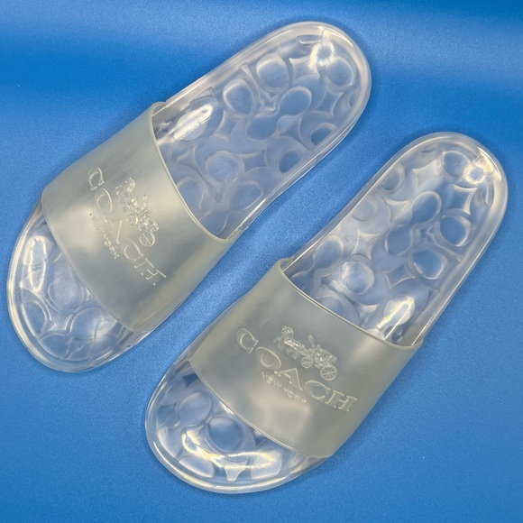 Coach | Shoes | Coach Clear Slide Sandals | Poshmark